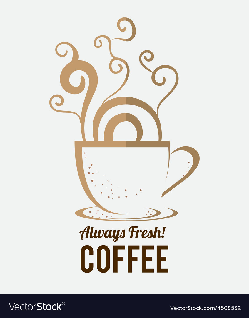 Coffee design Royalty Free Vector Image - VectorStock