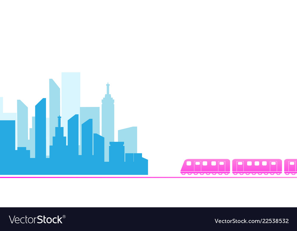 Go by train Royalty Free Vector Image - VectorStock