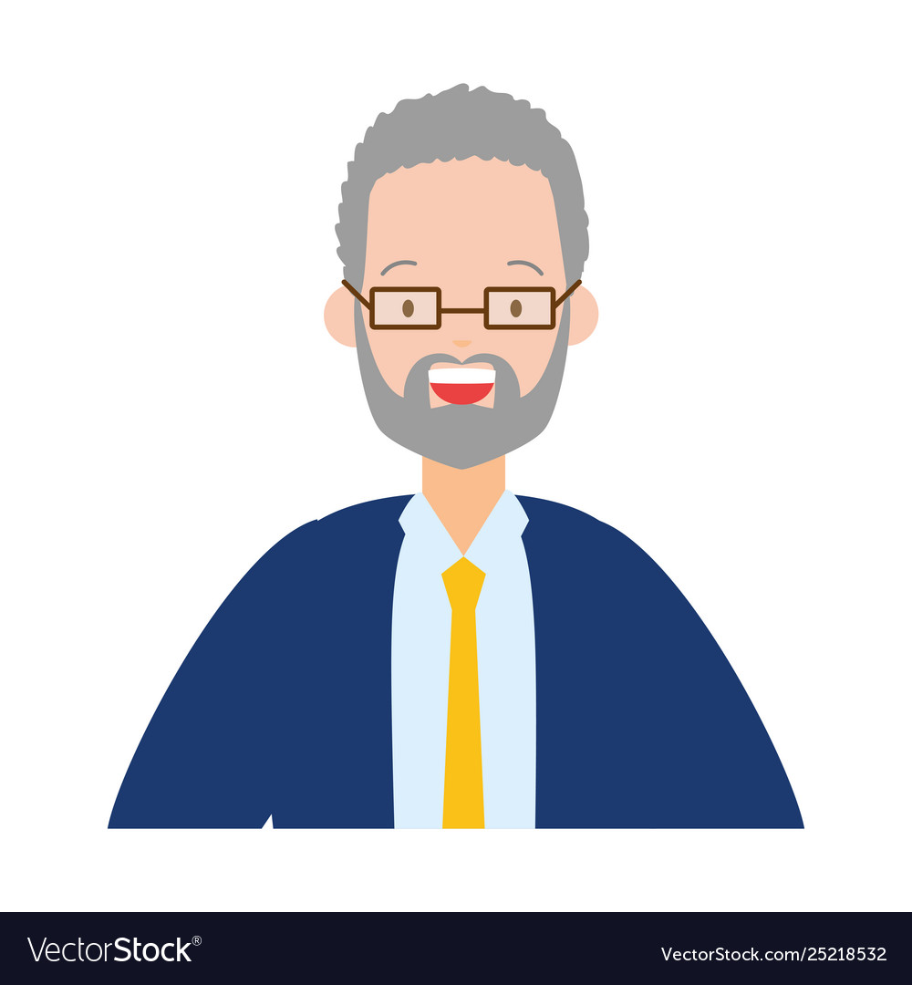 Man portrait character Royalty Free Vector Image