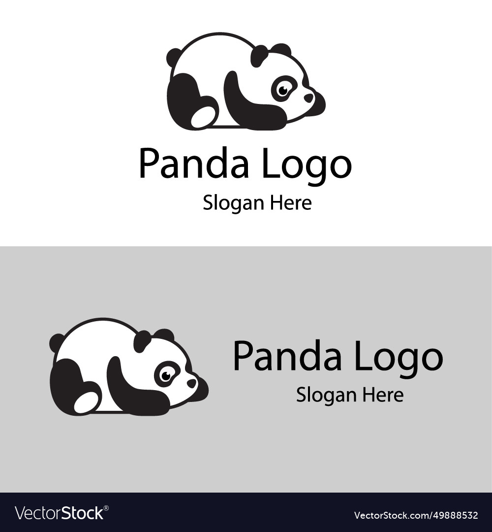 Panda logo design Royalty Free Vector Image - VectorStock
