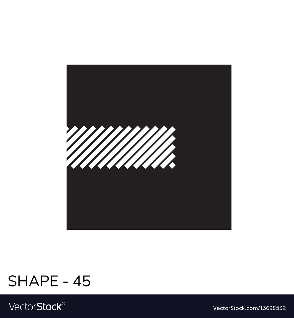 Simple geometric shape Royalty Free Vector Image