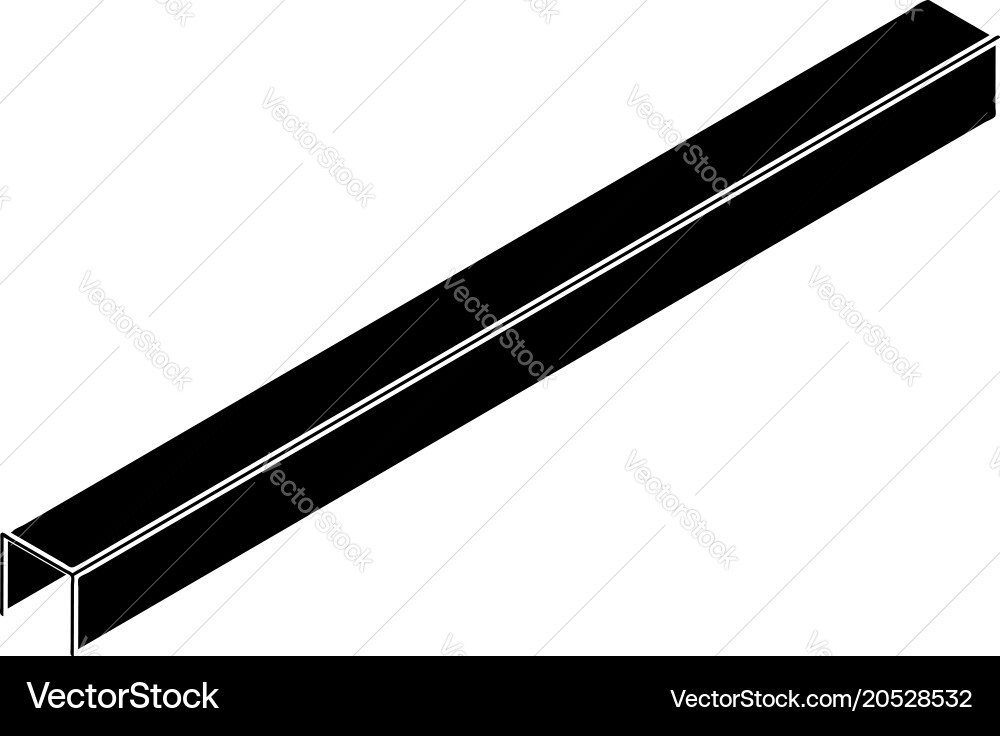 Steal beam icon simple style Royalty Free Vector Image