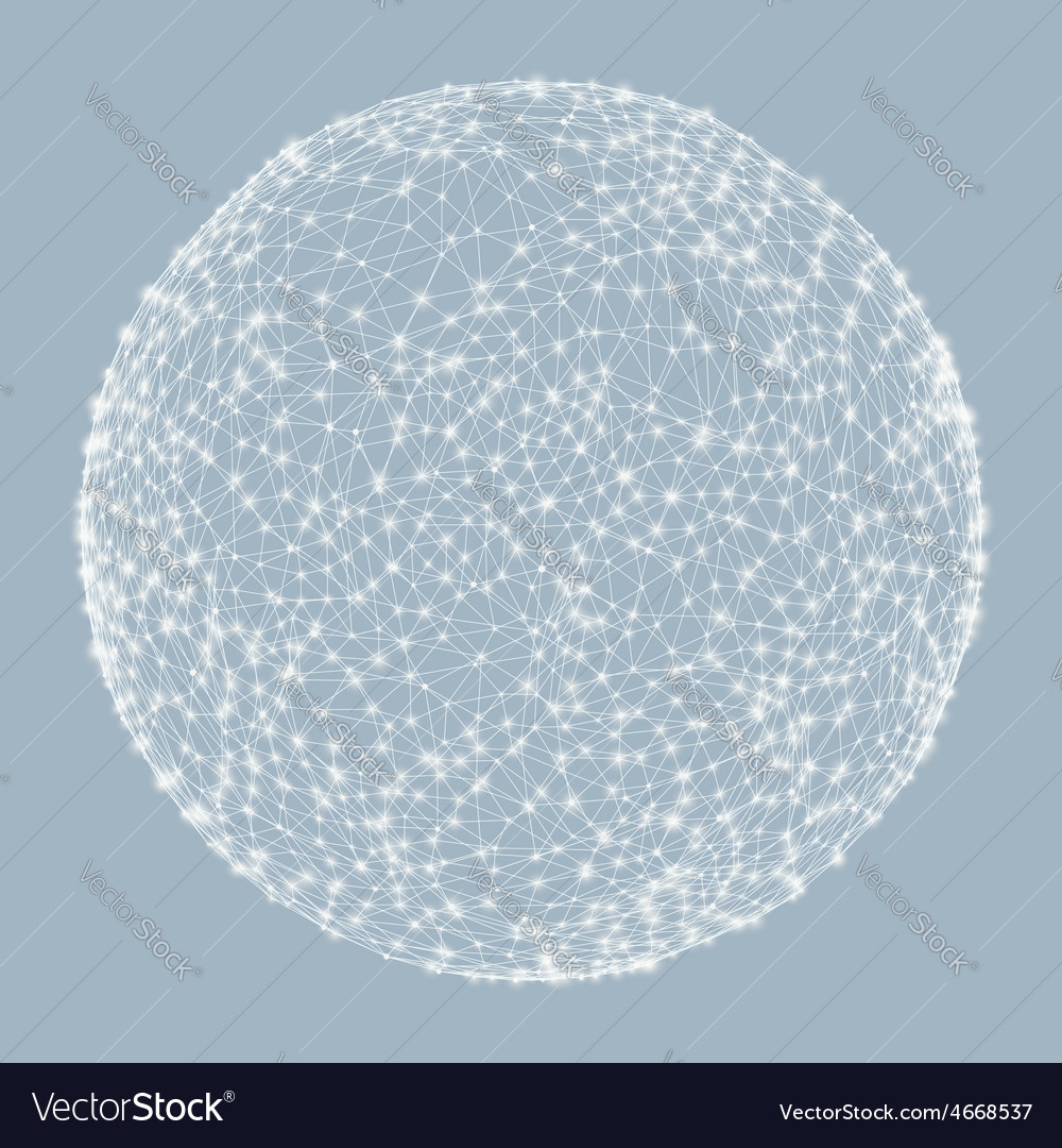3d sphere global digital connections technology Vector Image 3d sphere global digital connections technology Vector Image