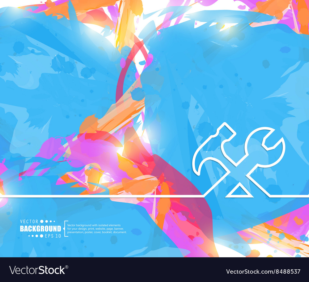 Creative tool art template Royalty Free Vector Image