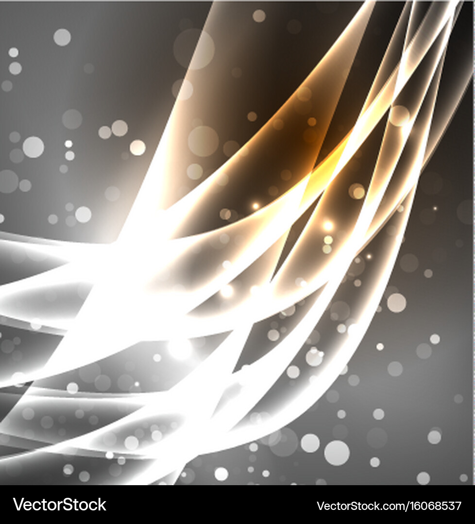 Energy lines glowing waves in the dark Royalty Free Vector