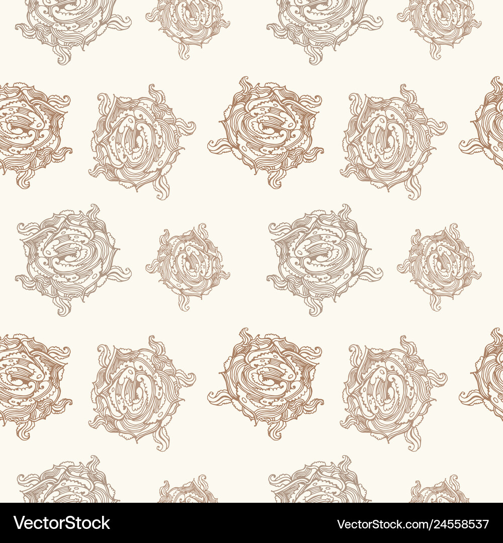 Floral seamless vintage pattern decorative Vector Image