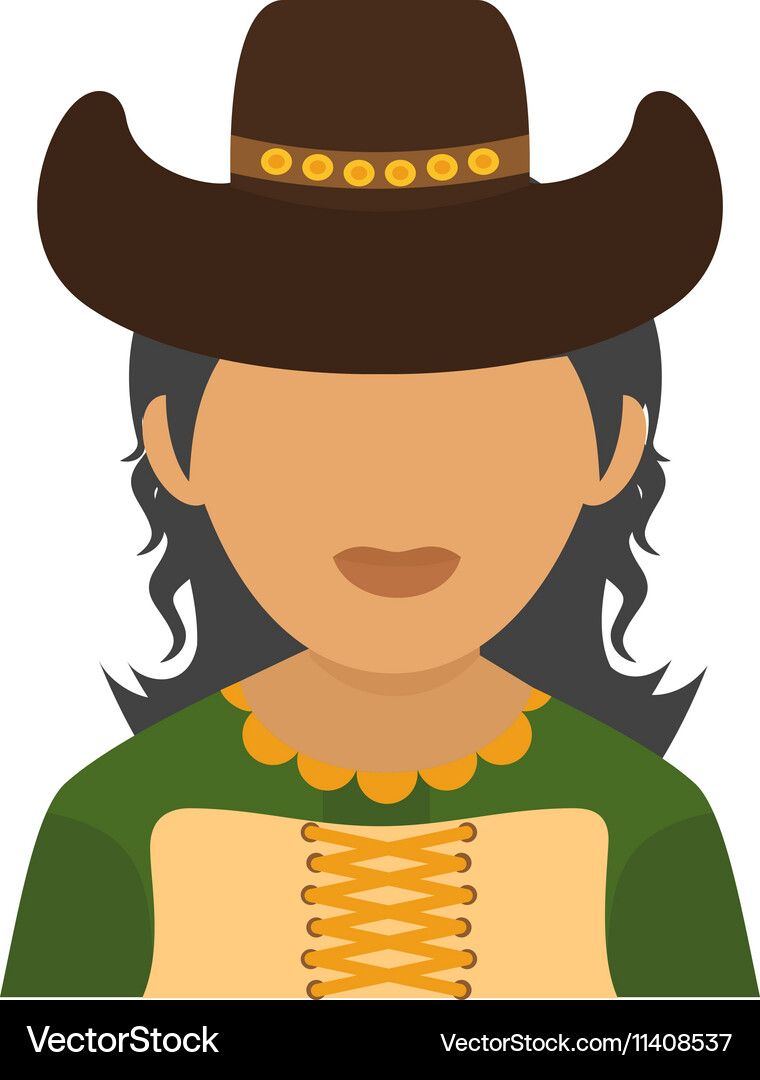Hat wild woman icon image can also be used Vector Image