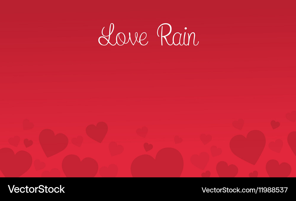 On red background with love for valentine Vector Image