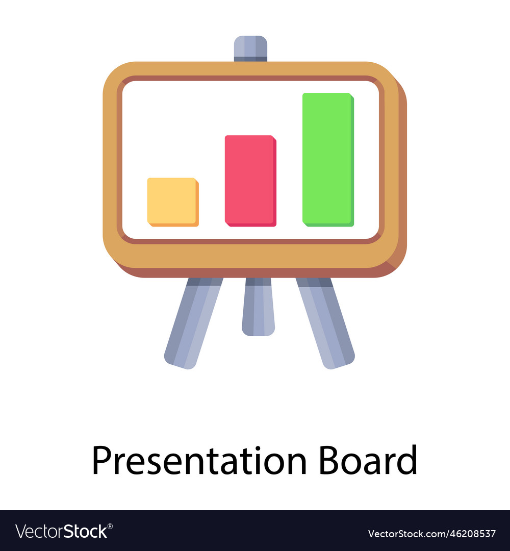 Presentation board Royalty Free Vector Image - VectorStock