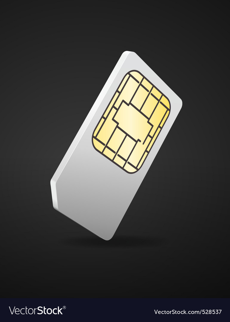 Sim card Royalty Free Vector Image - VectorStock