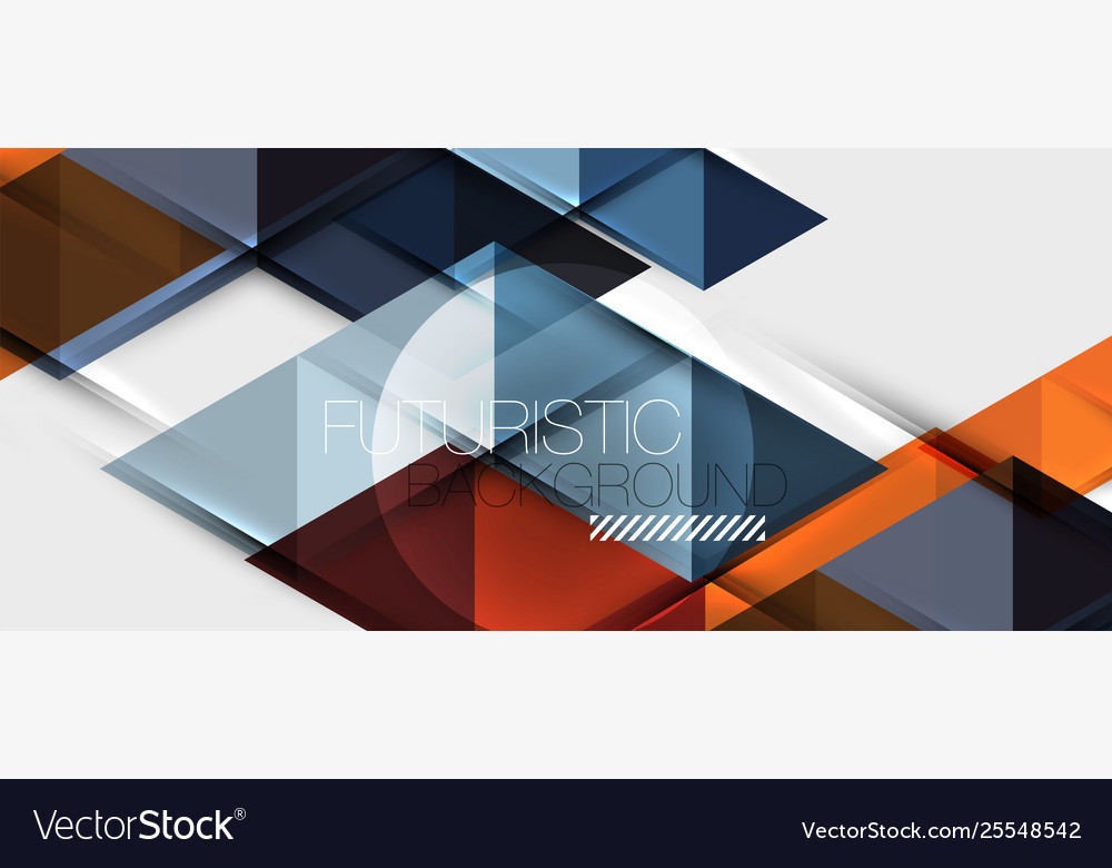 Abstract geometric background modern overlapping Vector Image