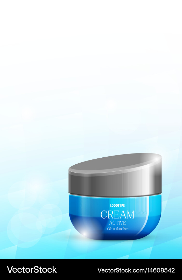 Body cream cosmetic design template Royalty Free Vector