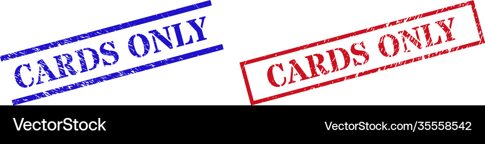 Cards only grunge rubber stamp watermarks Vector Image