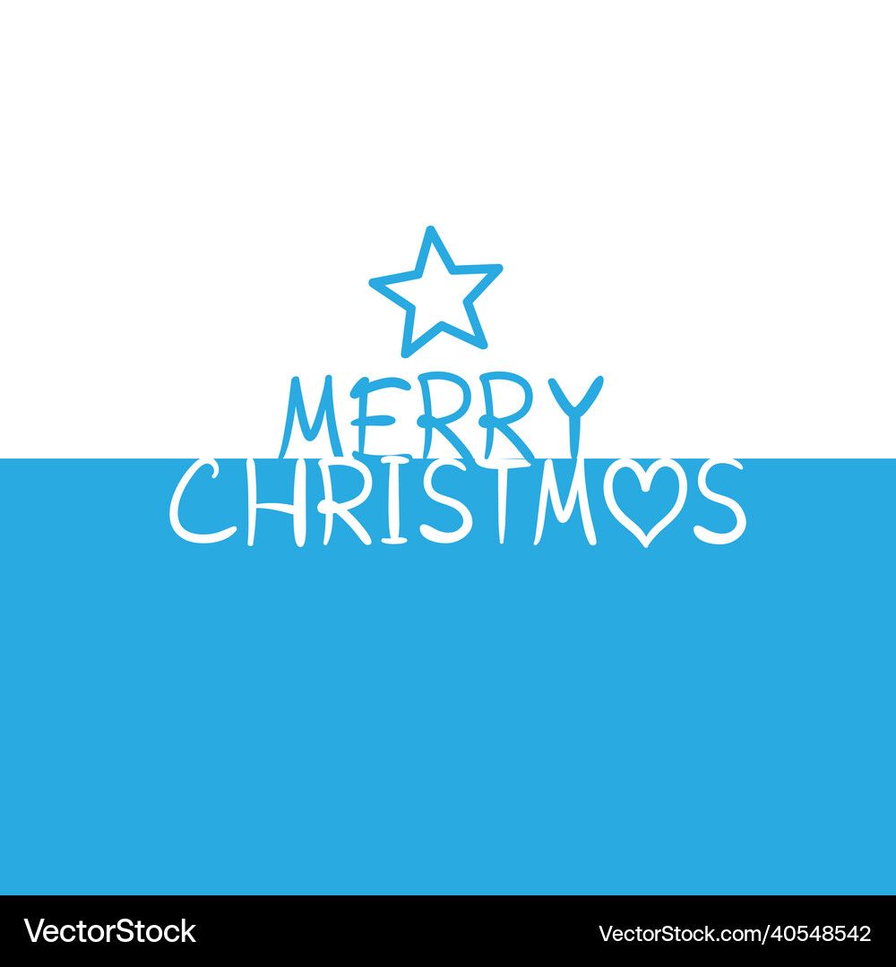 Christmas tree with text and sign symbols Vector Image