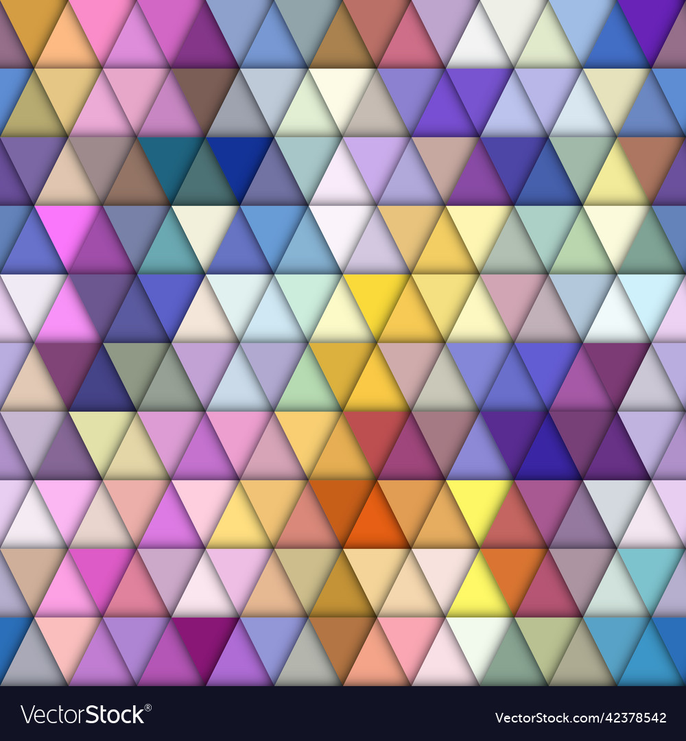 Geometric abstract pattern triangles style Vector Image