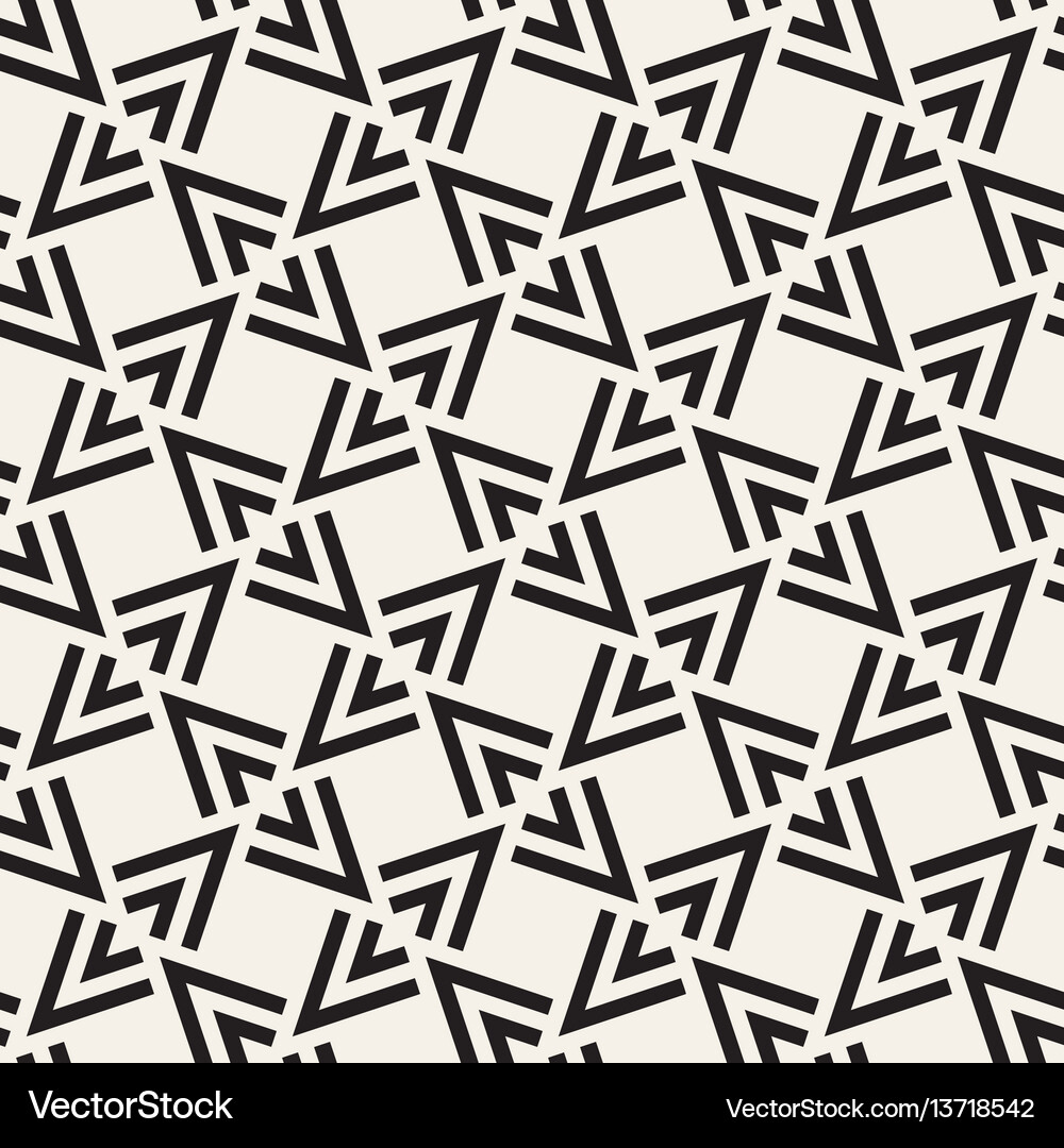 Geometric ornament with striped rhombuses Vector Image
