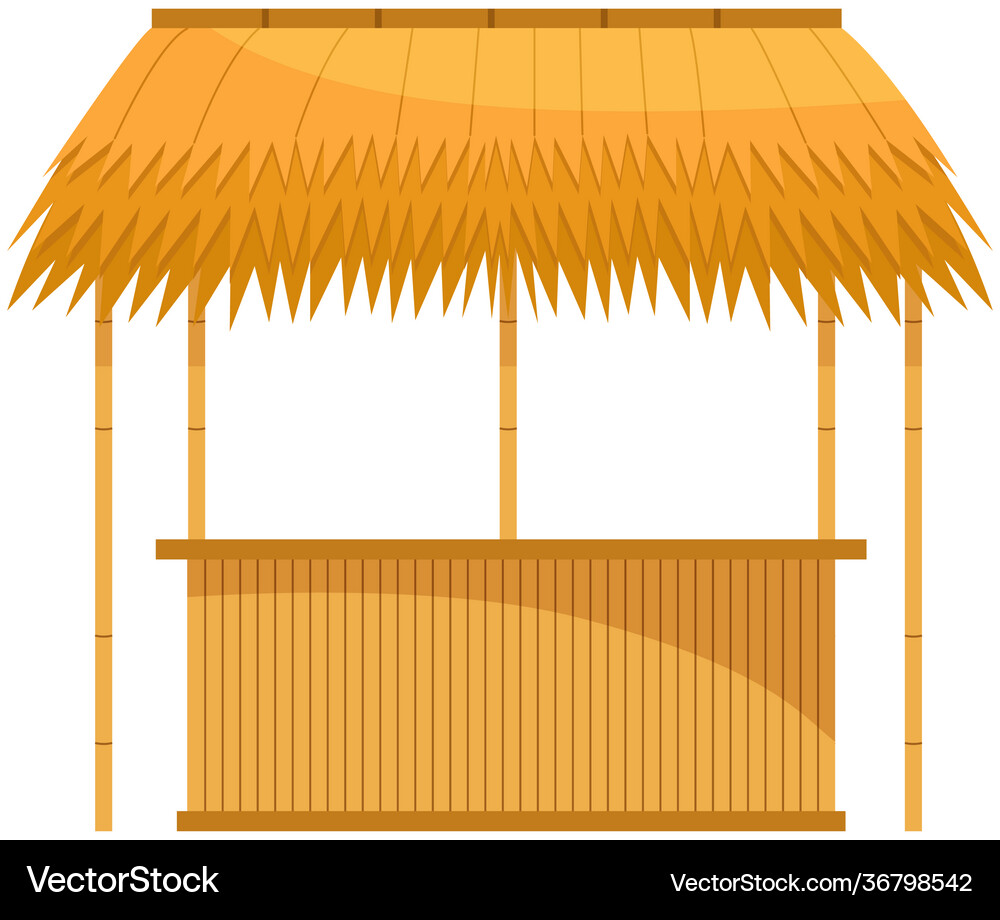 Set about wooden outdoor bars Royalty Free Vector Image