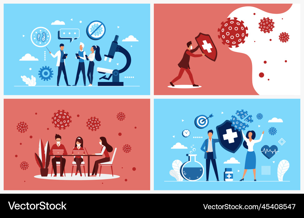 Covid health protection Royalty Free Vector Image