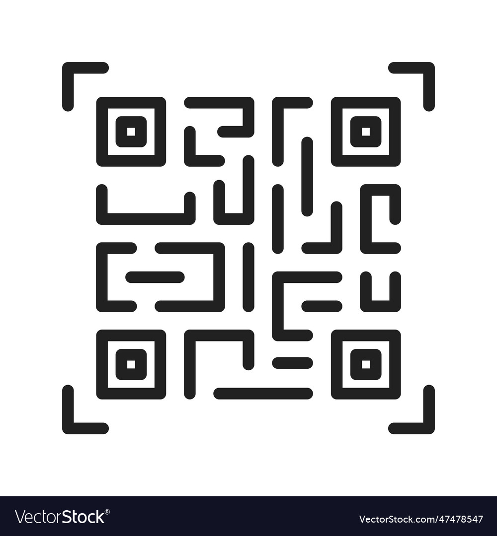 Qr code icon image Royalty Free Vector Image - VectorStock