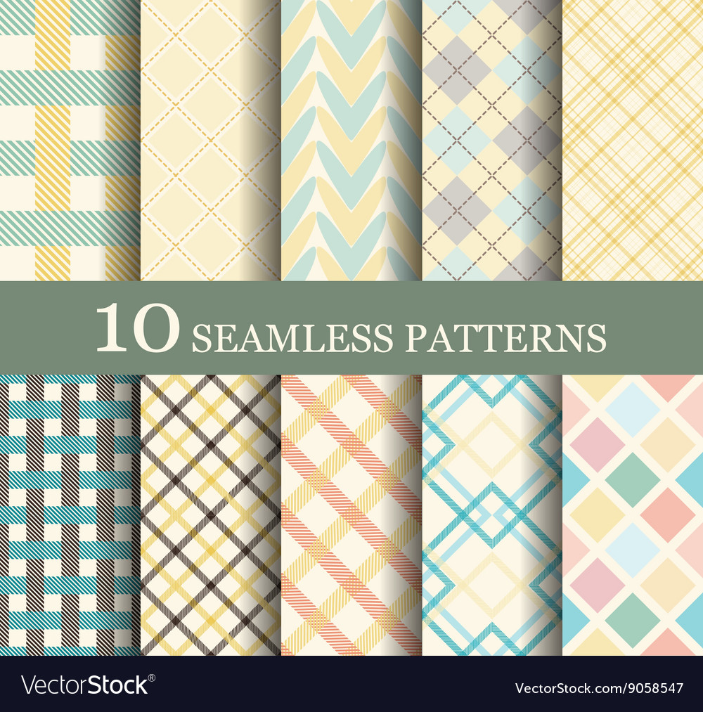 Seamless modern patterns Royalty Free Vector Image