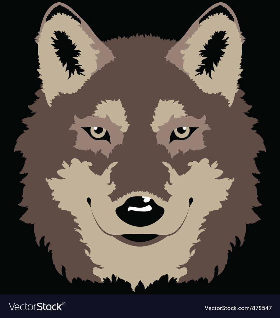 Wolf Head Royalty Free Vector Image - VectorStock