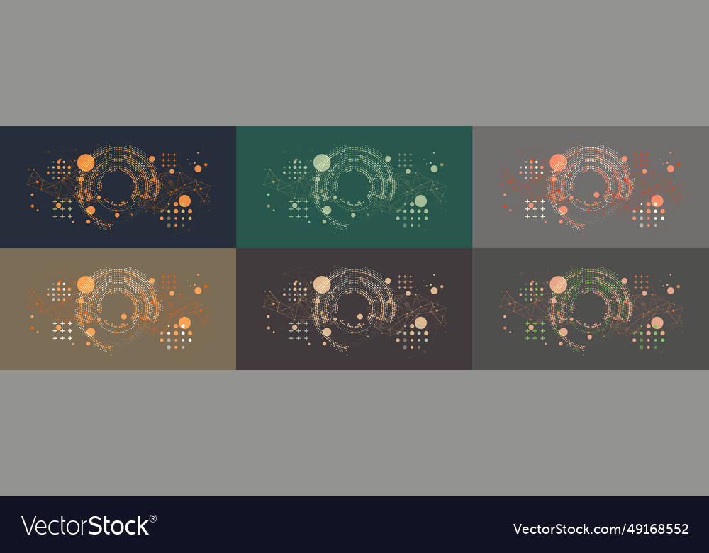 Halftone theme science abstract background Vector Image