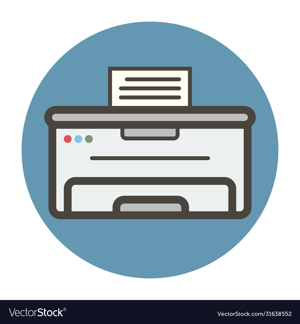 Laser printer Royalty Free Vector Image - VectorStock