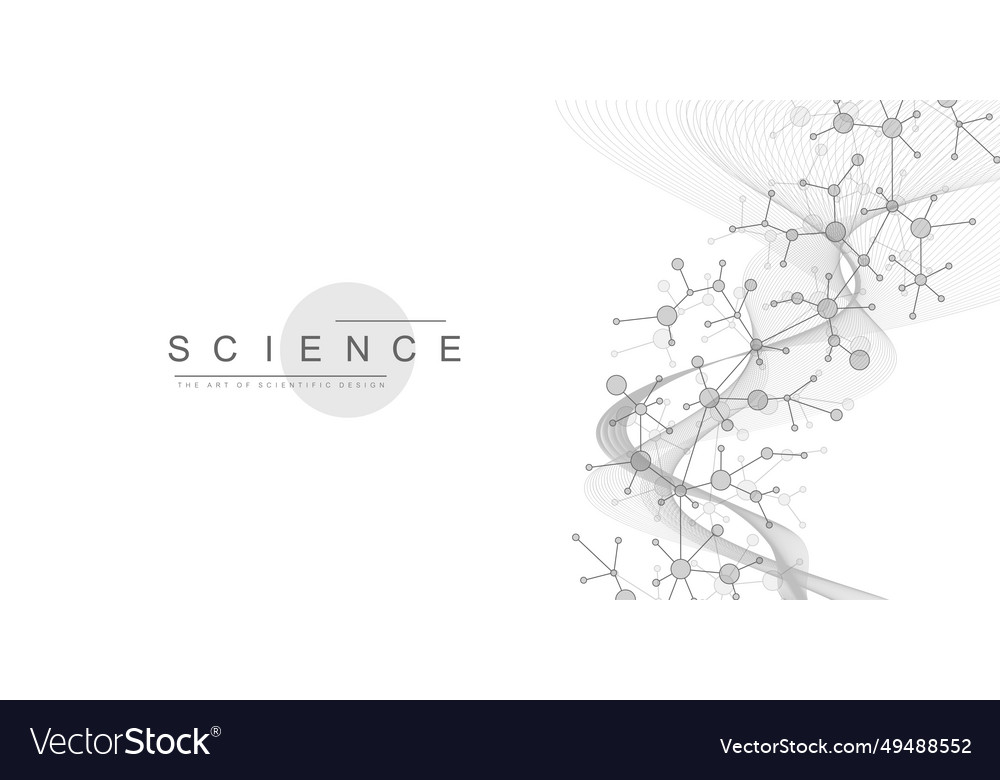 Molecular Abstract Structure Background Royalty Free Vector