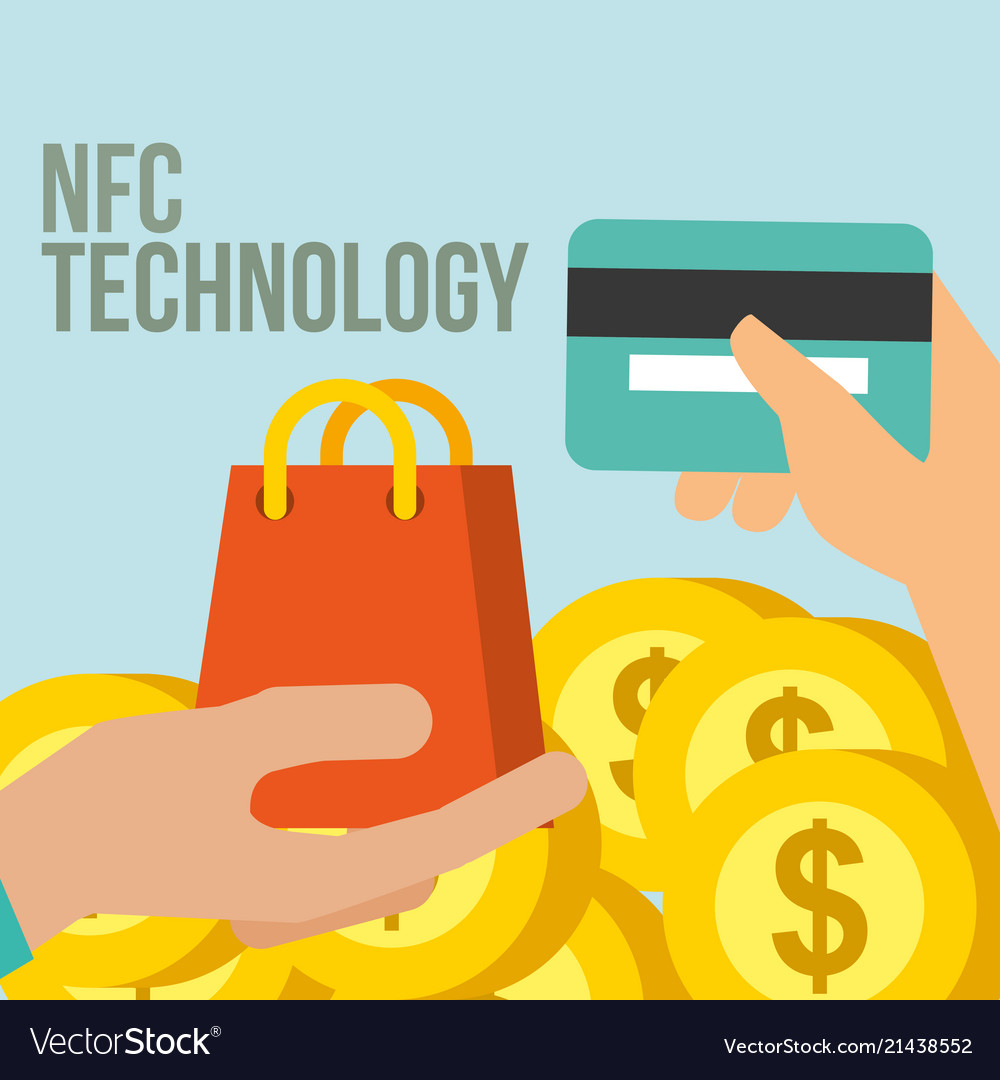 Nfc payment technology Royalty Free Vector Image