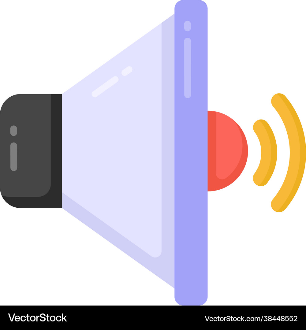 Volume speaker Royalty Free Vector Image - VectorStock