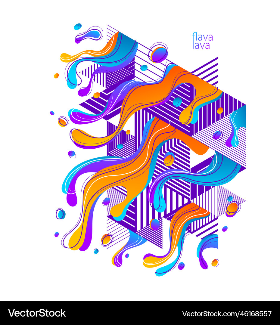 Fluids colorful liquid shapes in motion Royalty Free Vector