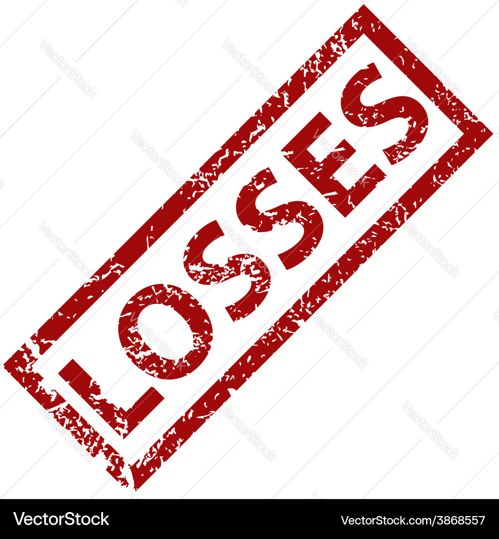 Losses rubber stamp Royalty Free Vector Image - VectorStock