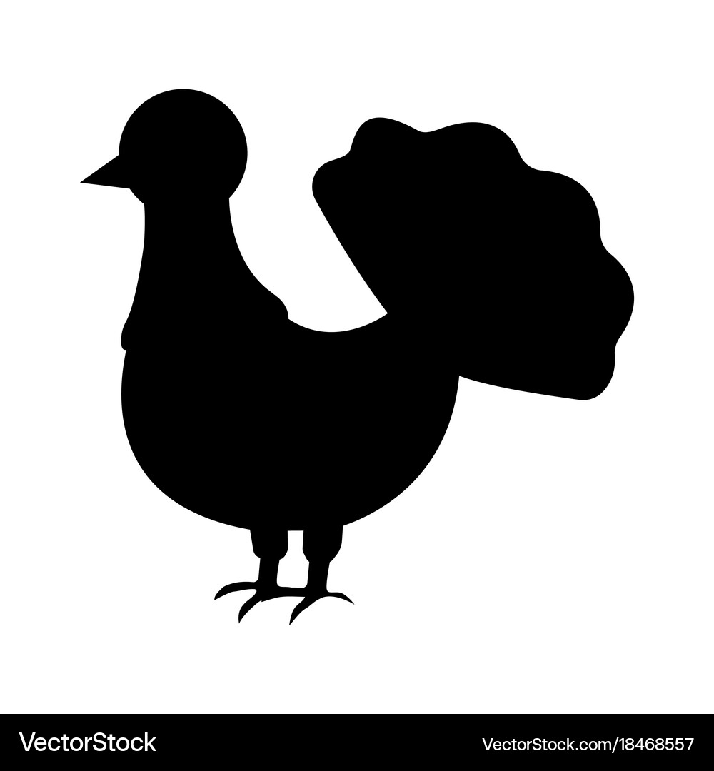 Turkey icon simple style thanksgiving day Vector Image