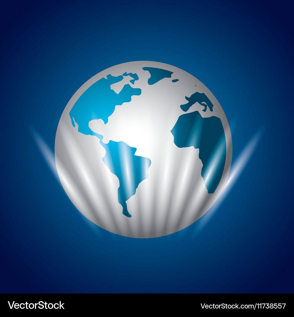 World map icon Royalty Free Vector Image - VectorStock