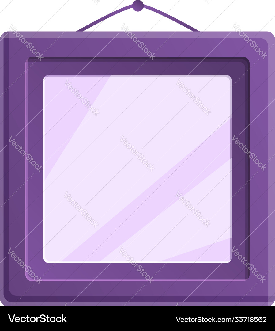 Photo frame icon cartoon style Royalty Free Vector Image