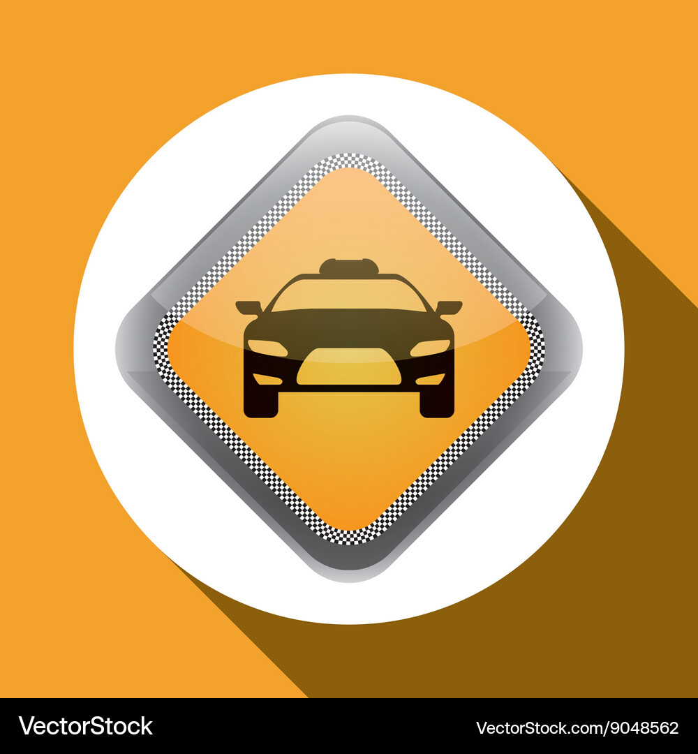 Taxi design cab concept transportation icon Vector Image