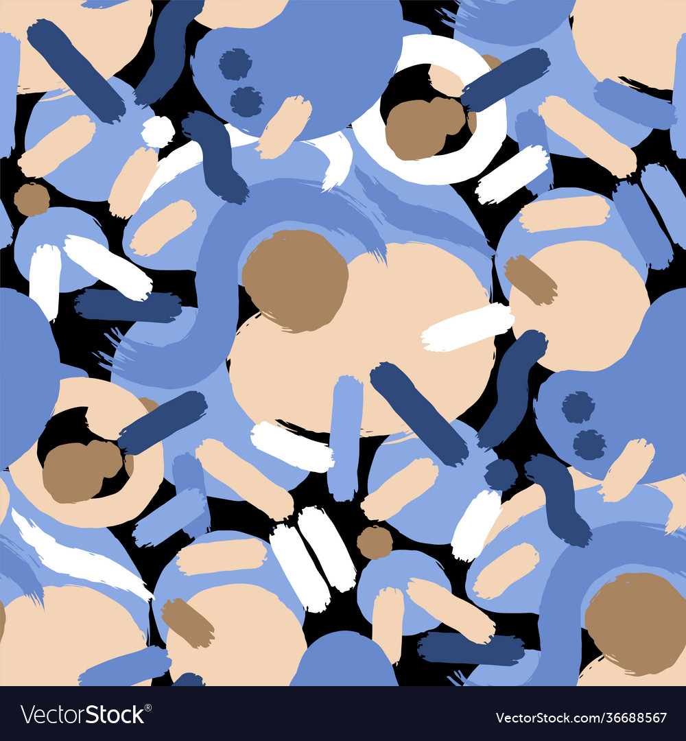 Abstract seamless pattern circular geometrical Vector Image