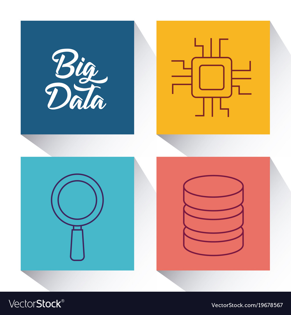 Big Data Design Concept Royalty Free Vector Image