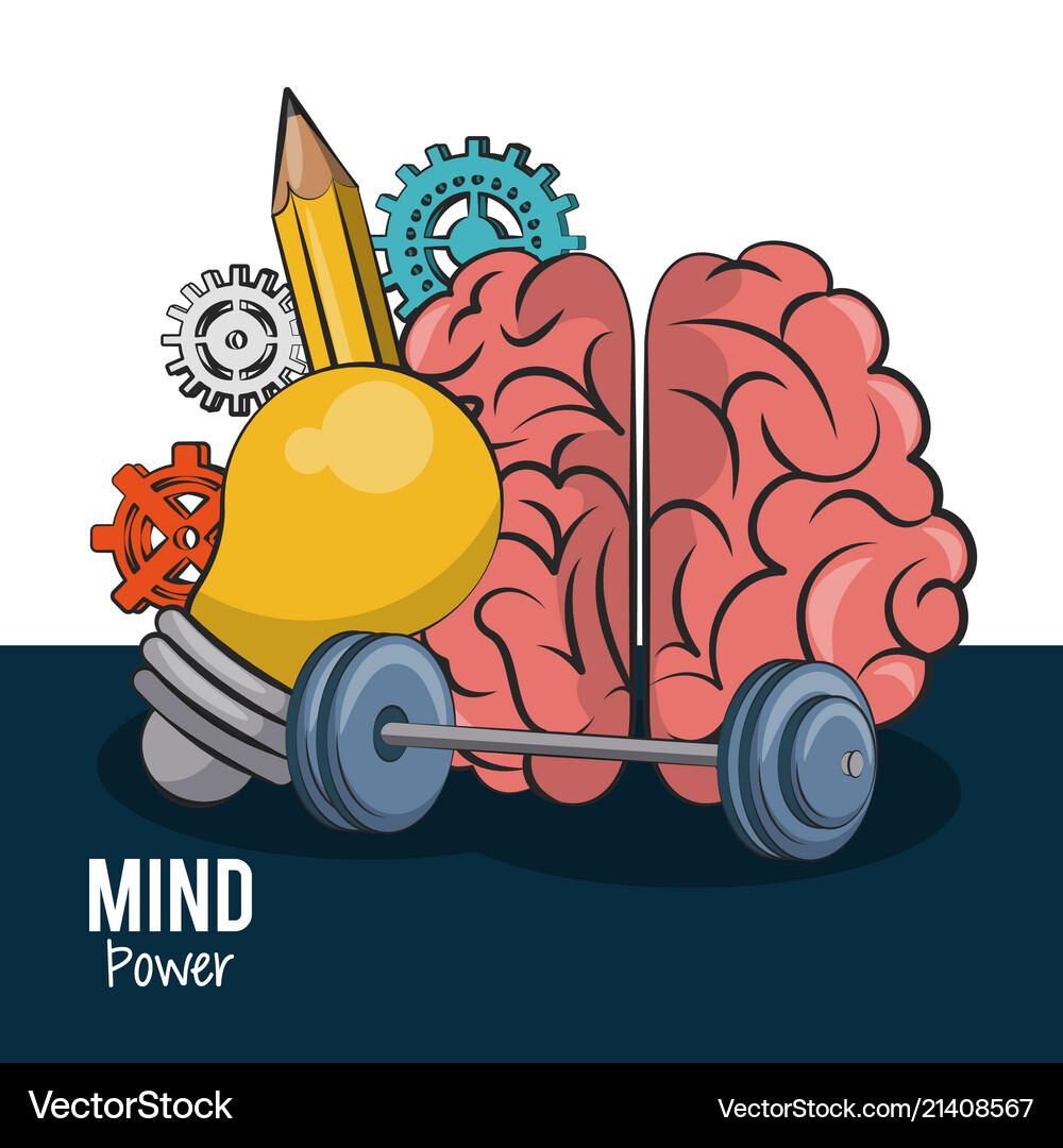 Cartoon Brain Power Atomic Brain Power Stock Vector By ©cteconsulting
