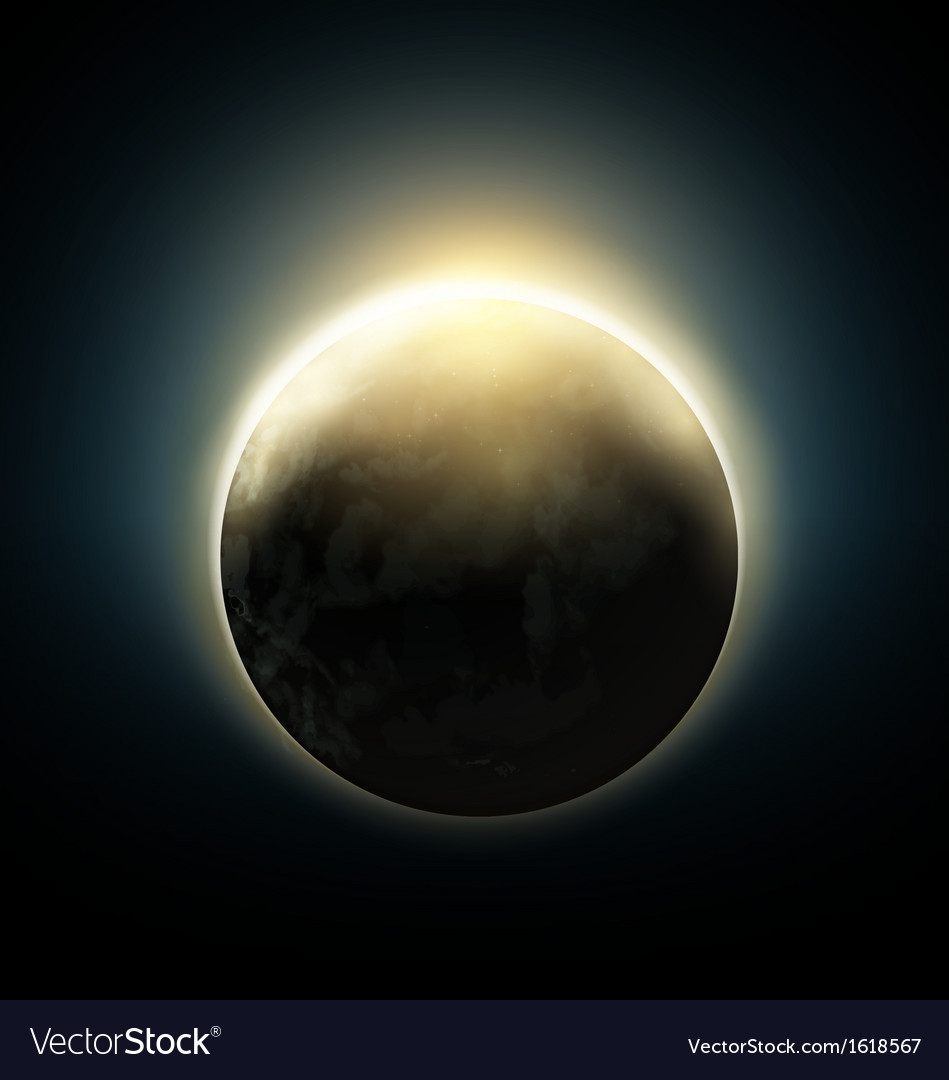 Realistic planet Royalty Free Vector Image - VectorStock