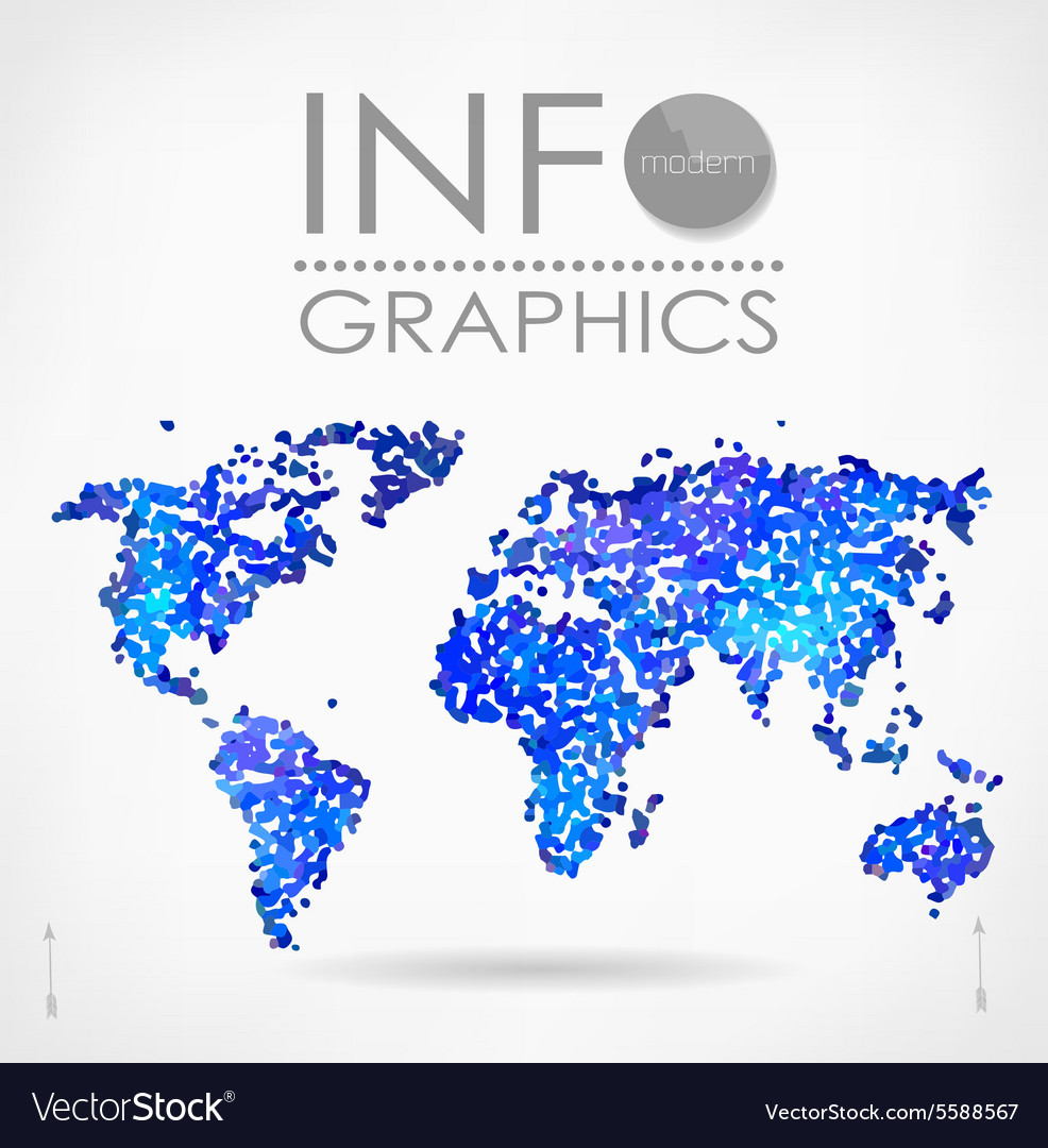 World map background Royalty Free Vector Image