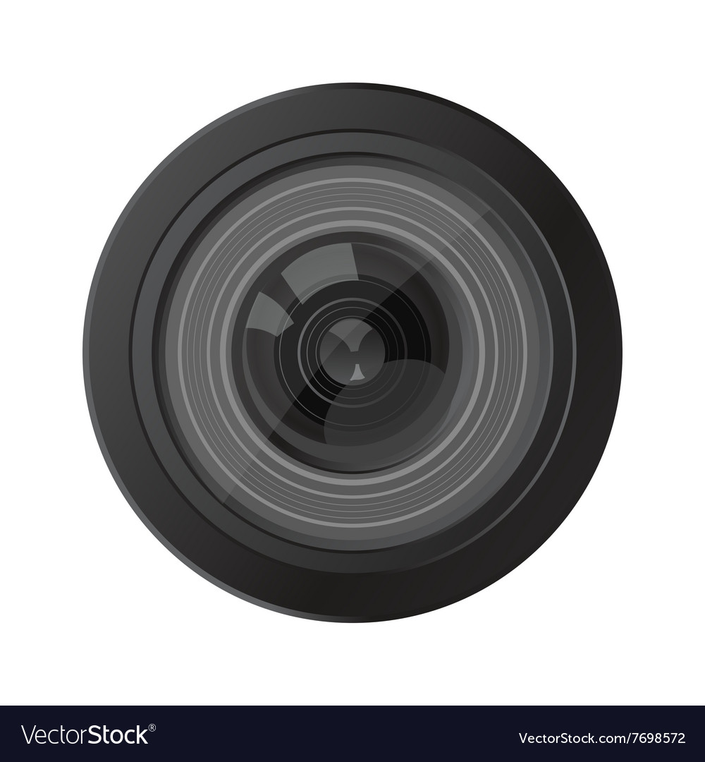 Camera Lens Reflection Royalty Free Vector Image