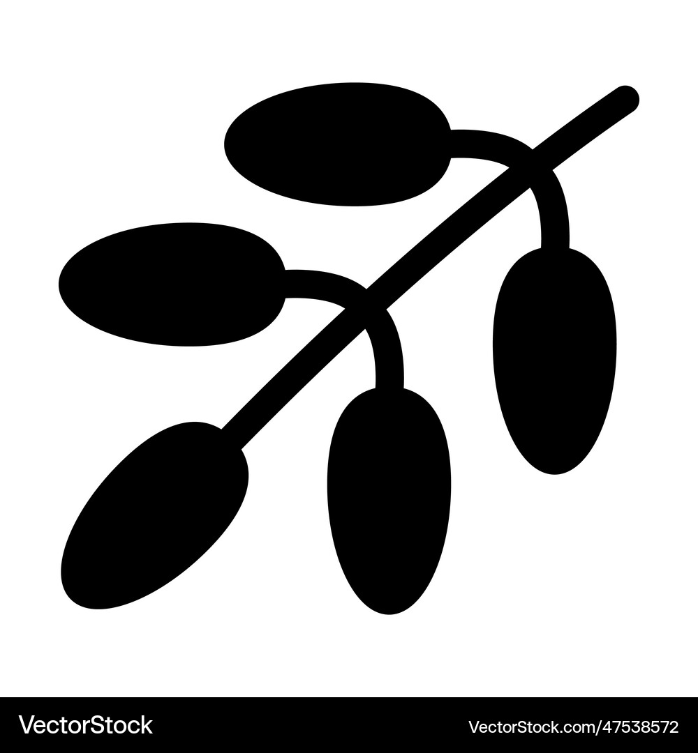Dates glyph icon for personal and commercial use Vector Image