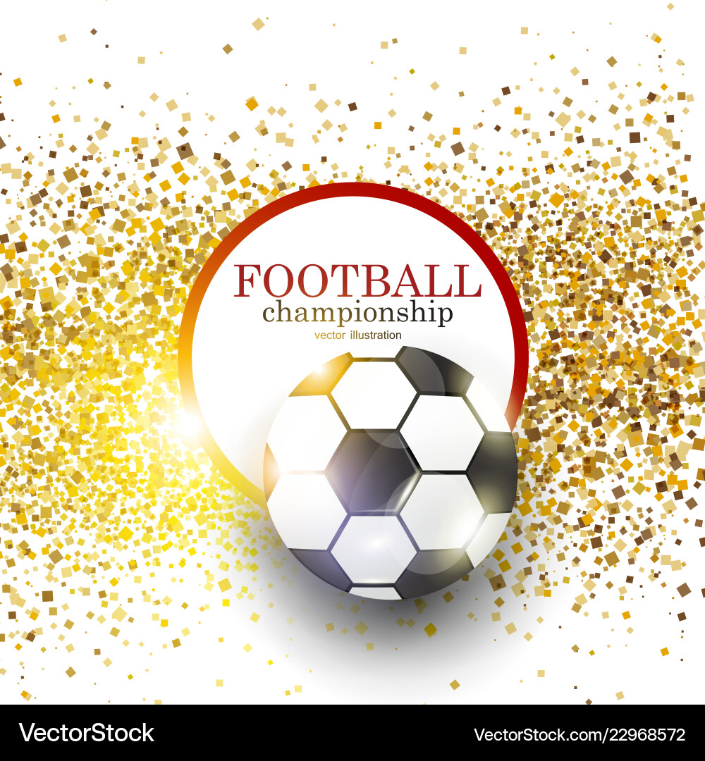 Football abstract background design template Vector Image