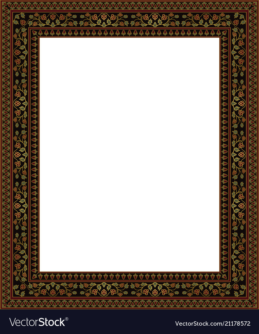 Template for frame Royalty Free Vector Image - VectorStock