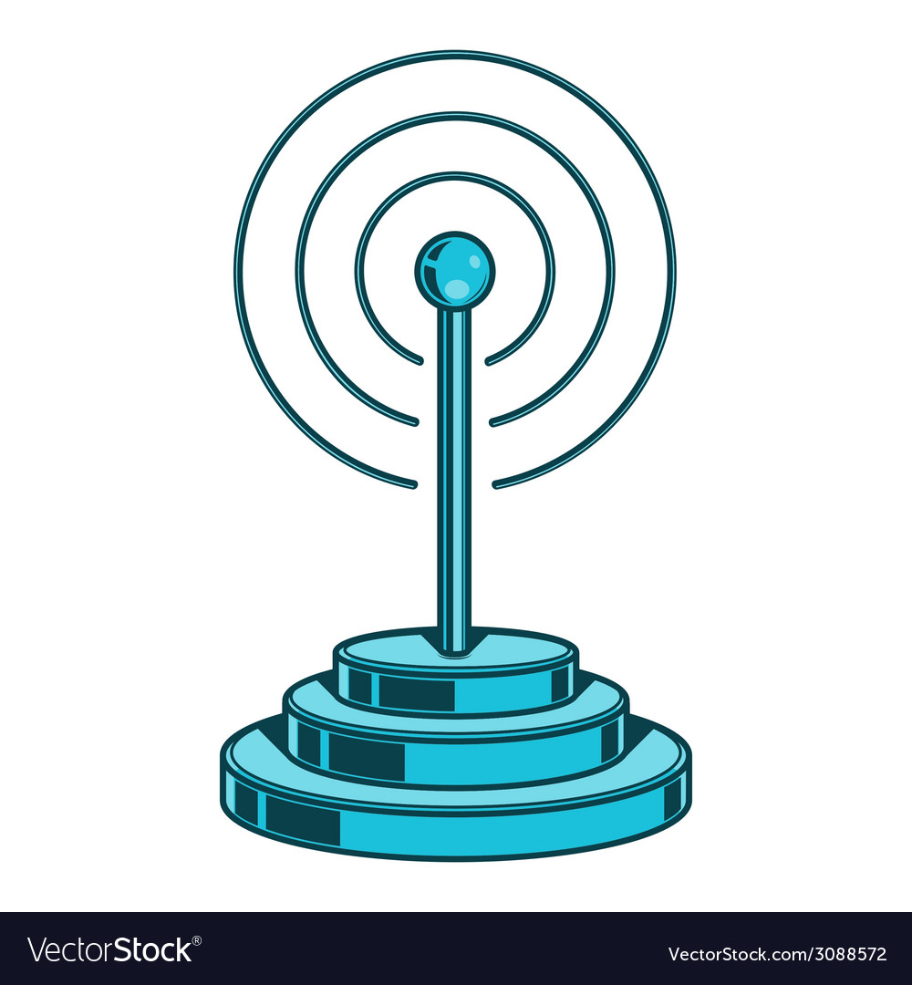 Wireless network icon Royalty Free Vector Image