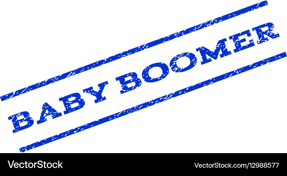 Baby boomer watermark stamp Royalty Free Vector Image
