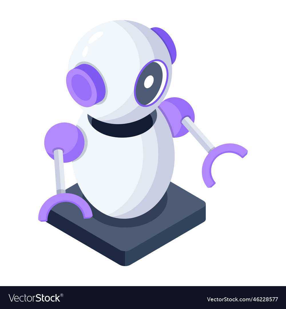 Futuristic robot Royalty Free Vector Image - VectorStock