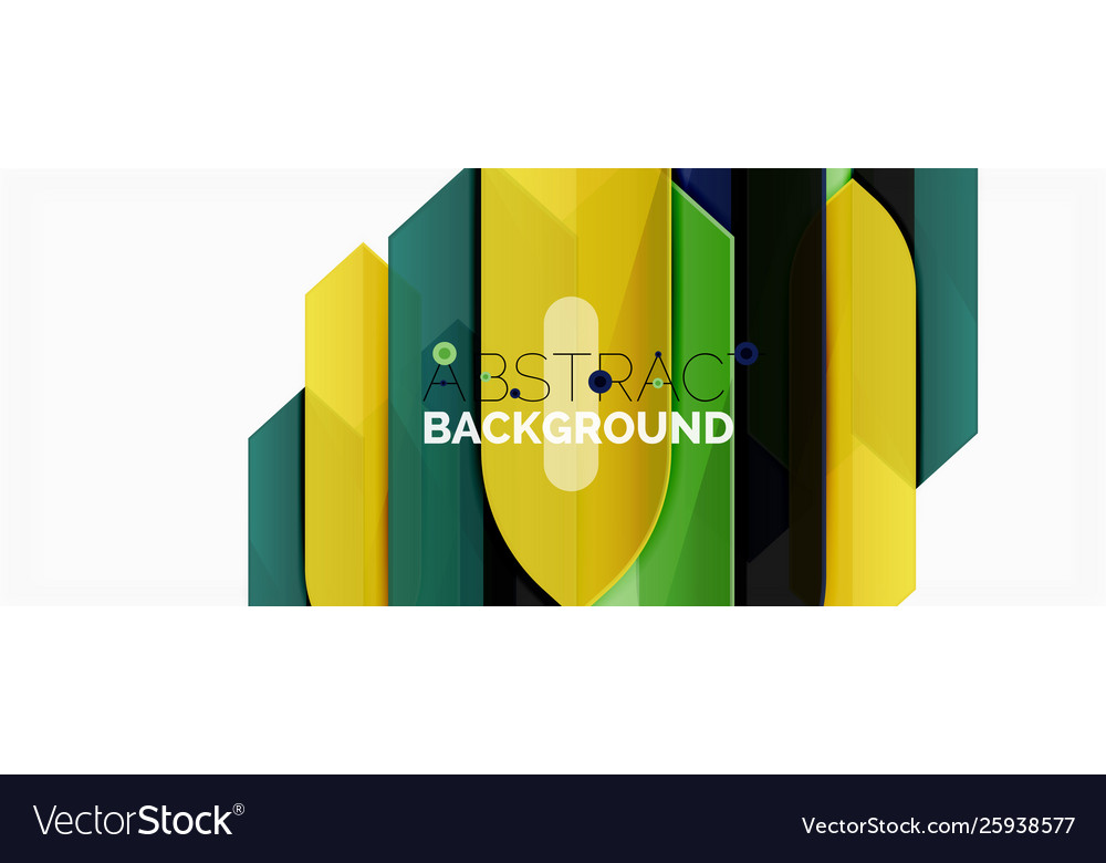 Geometric abstract background dynamic shapes Vector Image