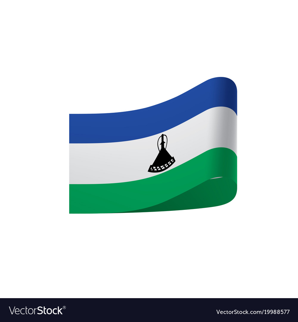 Lesotho flag Royalty Free Vector Image - VectorStock